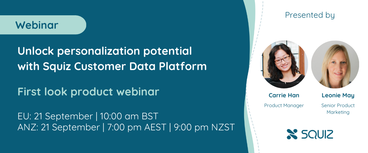 Webinar Squiz Customer data platform